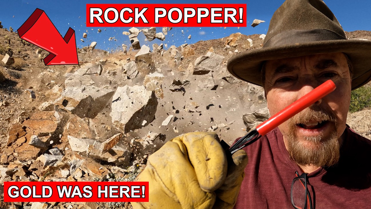 BLASTING a 50-Ton Rock REVEALED a Hidden GOLD Pocket!