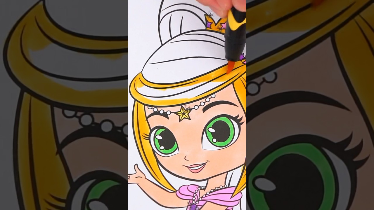 Coloring Leah #shimmerandshine #coloring #art