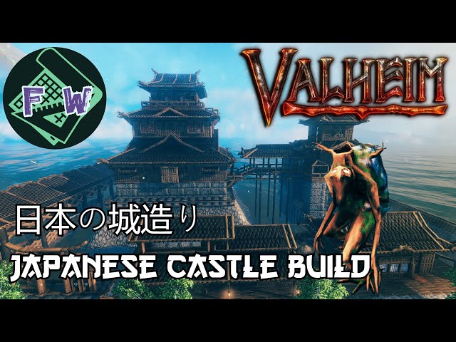 Japanese Castle Build - Castle Isoda Valheim Build