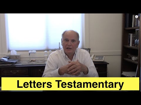 Letters Testamentary