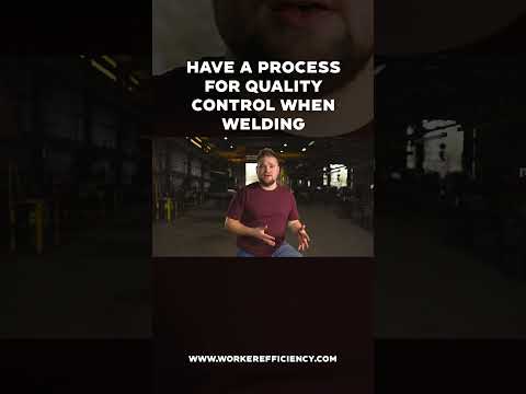 Have a Process for Quality Control When Welding #shorts #welding #steelfabrication #weldingmachine