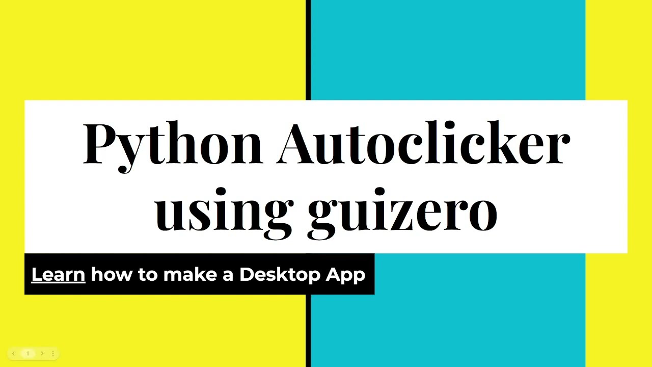 Python Autoclicker Using guizero