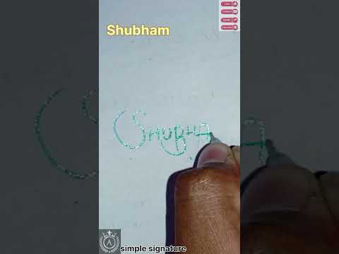 #Shubham Comment your name for sign. ❤ #shorts #viralshorts #trendingshorts