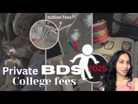 BDS Private College Fees in 2025💸| FULL BREAKDOWN + Hidden Costs! |Thedentalcanvas