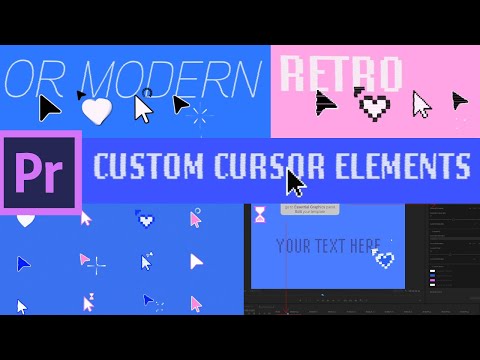 Retro & Modern Digital Cursor Icon Pack for Premiere Pro