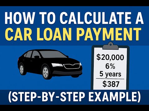 How to Calculate a Car Loan Payment (Step-by-Step Example)