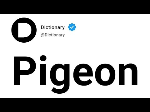 Pigeon Meaning In English
