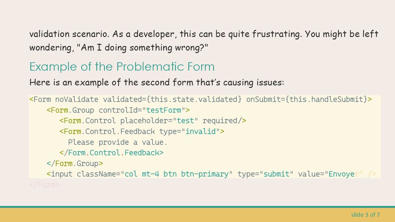 Solving react-bootstrap Form Validation Issues Across Multiple Components
