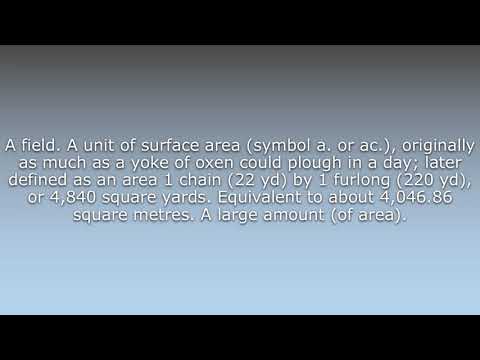 What does Acre mean?