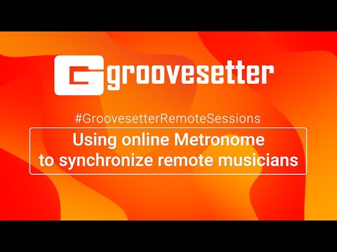 Using online metronome to synchronize remote musicians