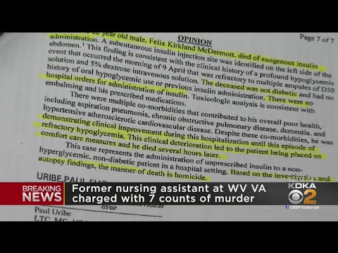 Former Nursing Assistant Faces 7 Murder Counts In Insulin Deaths At West Virginia VA Hospital Where