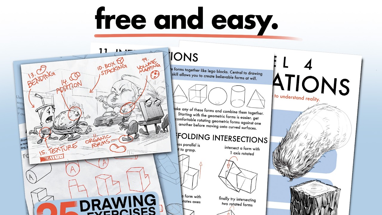 I made a free book about 25 essential drawing exercises