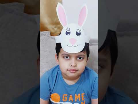 Easy bunny headband|DIY kids rabbit crown