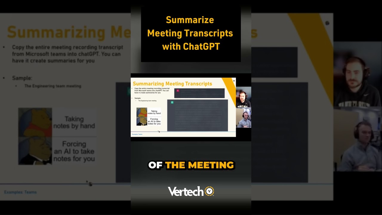 Summarize Meeting Transcripts with ChatGPT