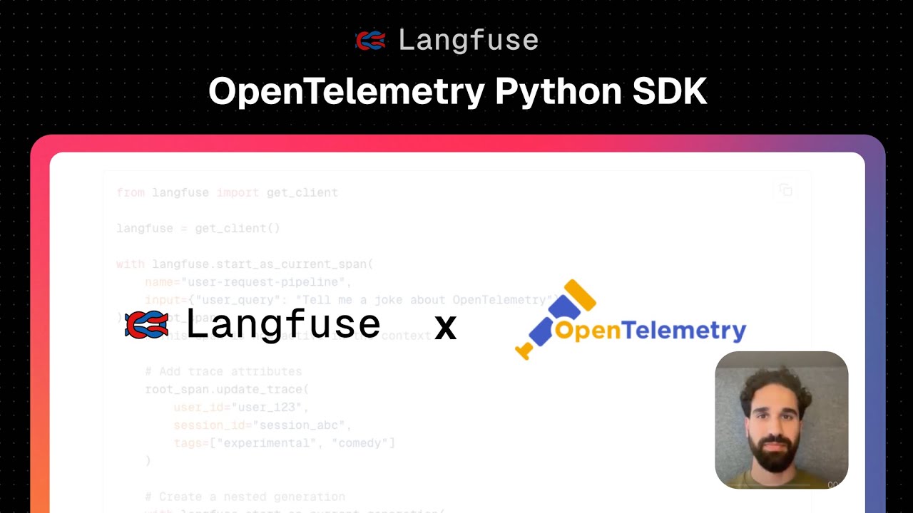 Langfuse Launch Week 3, Day 5: OpenTelemetry Python SDK