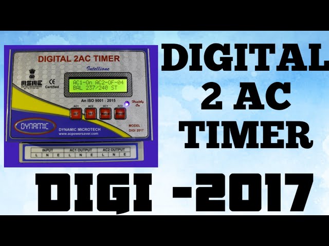 AC Digital Timer - AC Timer Digital Heavy Duty DIGI-2017 Manufacturer ...