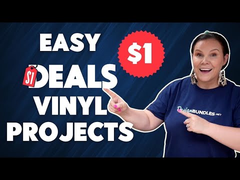 😍 EASY Cricut Vinyl Projects for $1 | Dollar Deals Designs September 2022