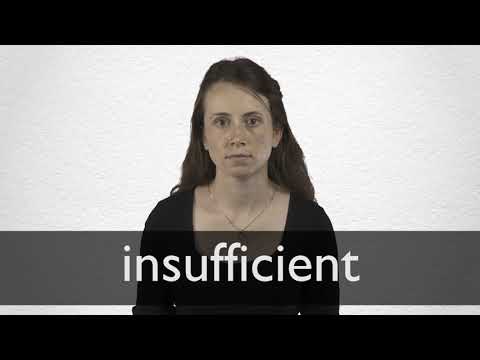 How to pronounce INSUFFICIENT in British English
