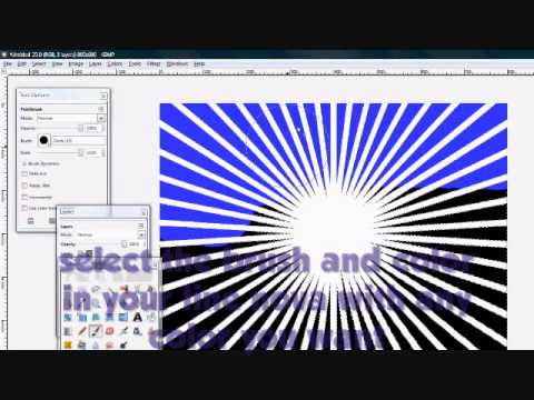 Sun-Burst Effect | Gimp Tutorials Online