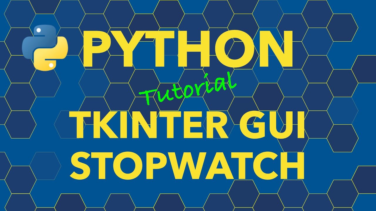 Python Tkinter GUI Stopwatch