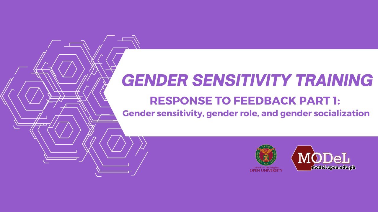 Gender Sensitivity Training: Response to Feedback Part 1