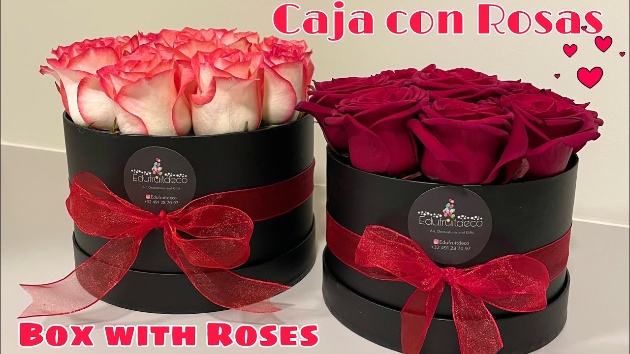 How to create a practical box with roses, ideal for Valentine's Day | Box with Roses for Valentin...