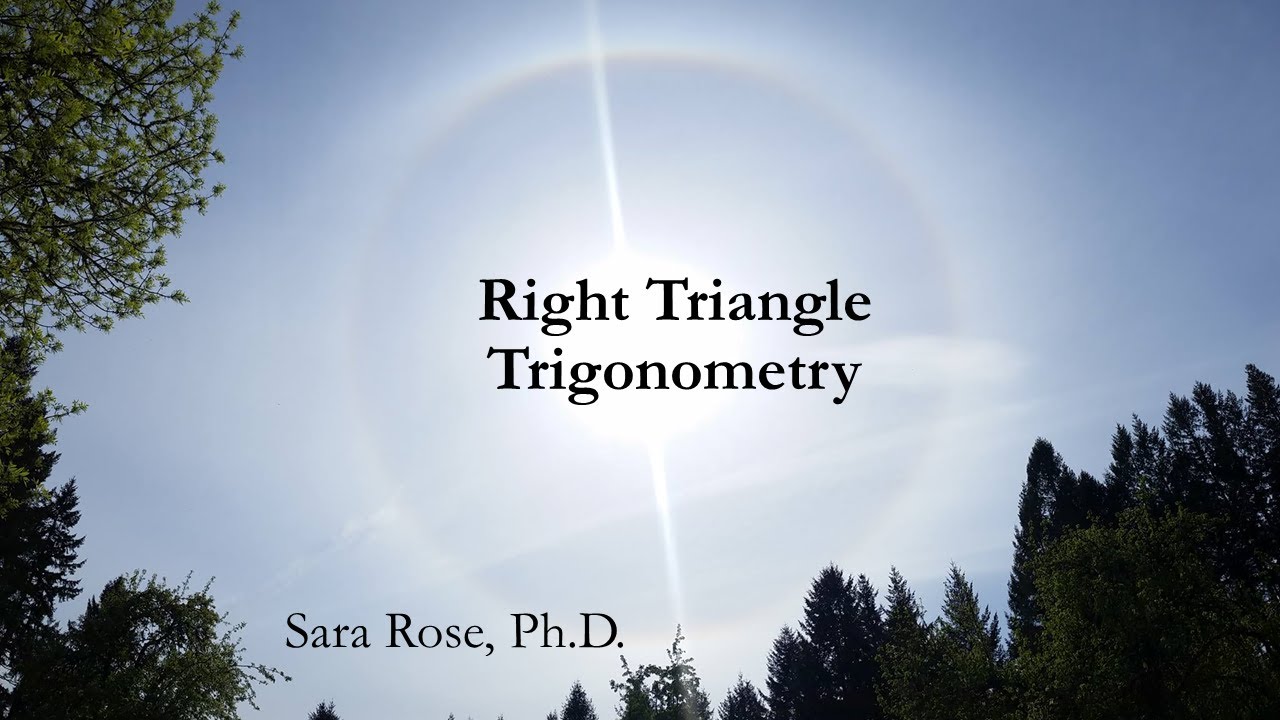 Right Triangle Trigonometry Techniques (for physics)