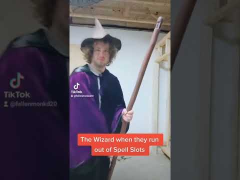 When the Wizard runs out of Spell Slots