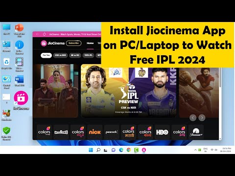 How to Install Jiocinema App on PC/Laptop to Watch Free IPL 2024