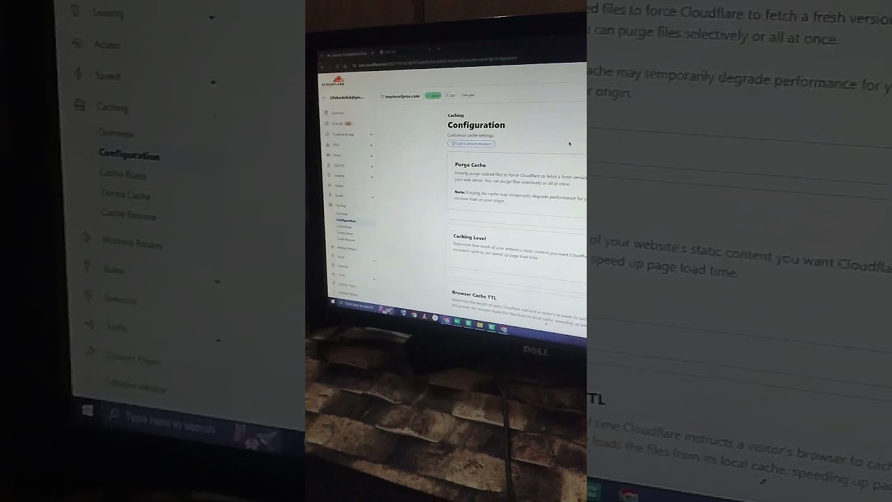 How to clear cache in Cloudflare #cloudflare #cache