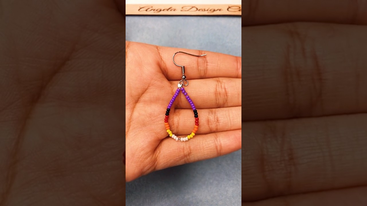 Simple Beaded Earrings Tutorial (Pt. 2) #tutorial #beadwork #beadingtutorials