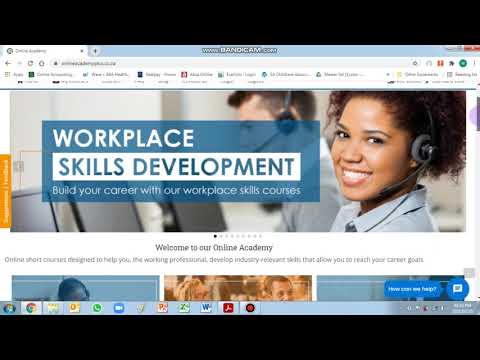 How to login on the online academy?