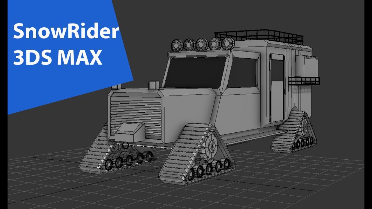 Modeling SnowRider 3ds max beginner tutorial part - 2