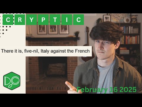 Daily Crypticle Clue - Day 108 - There it is, five-nil, Italy against the French