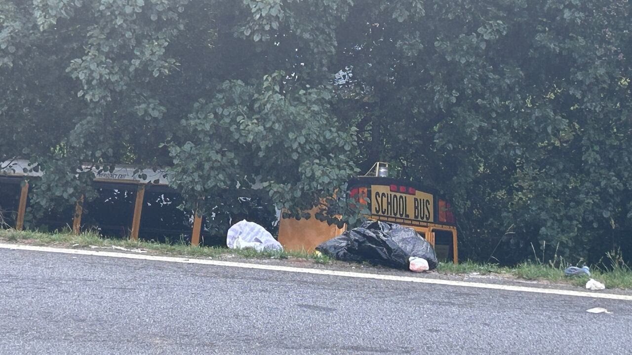 2 hospitalized after DeKalb County school bus runs into ditch
