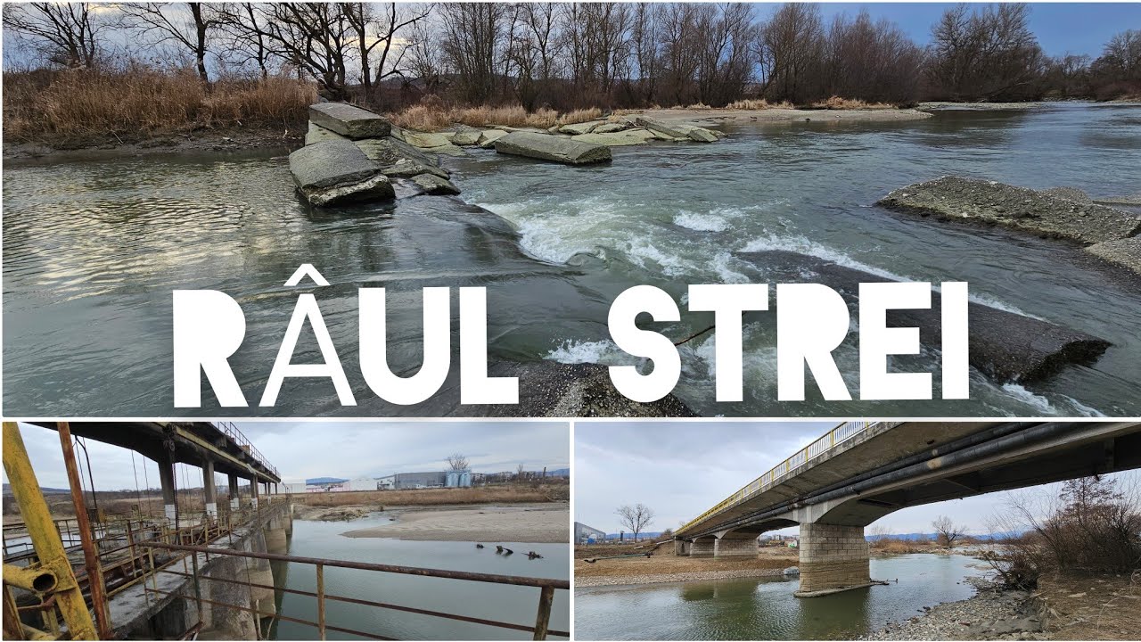 (VIDEO) Râul Strei, transformat de lucrările la podul din Călan ...