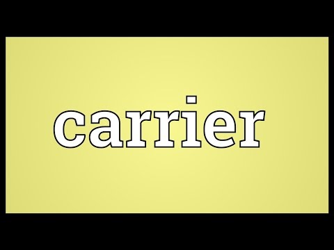 Carrier Meaning