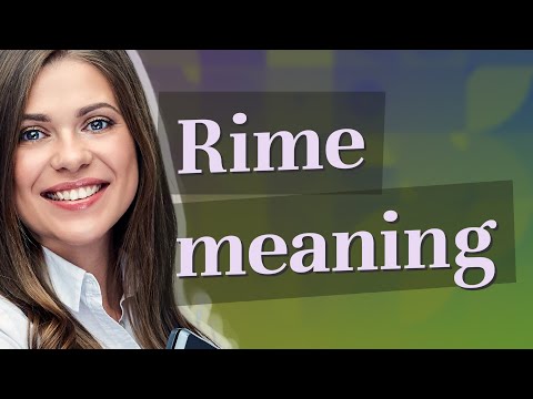 Rime | meaning of Rime
