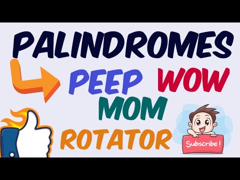 Palindromes .. Palindrome Words & Phrases