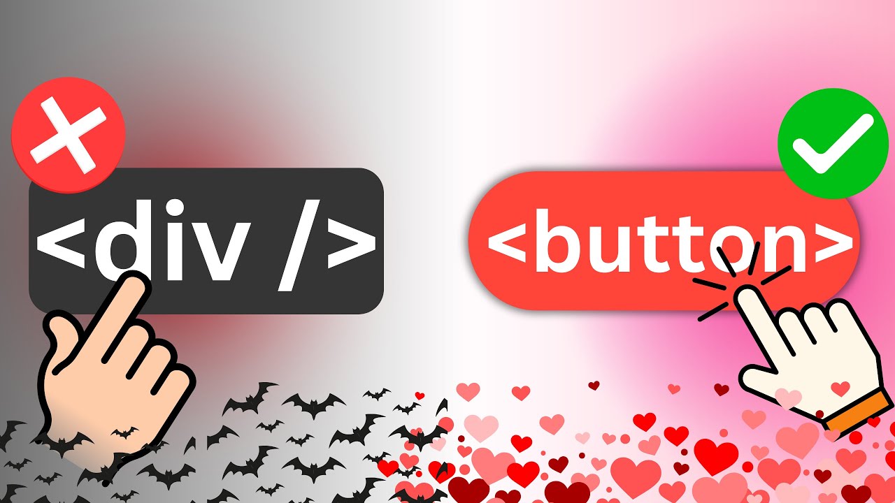 Stop Using DIVs as Buttons! #reactjs #frontend