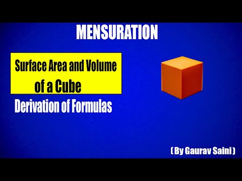 Surface Area And Volume Of a Cube | Derivation of Formula | EP8