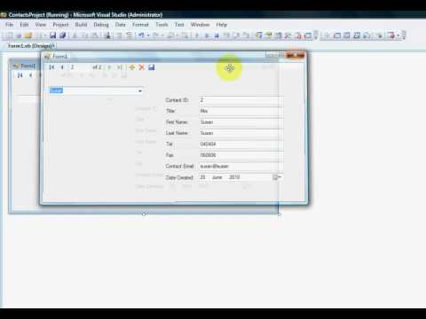 VB.NET Tutorial: Working With Data(3) Search and view items in your dataset.