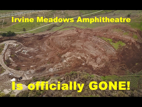 Irvine Meadows Amphitheatre is GONE! - aerial drone 4K