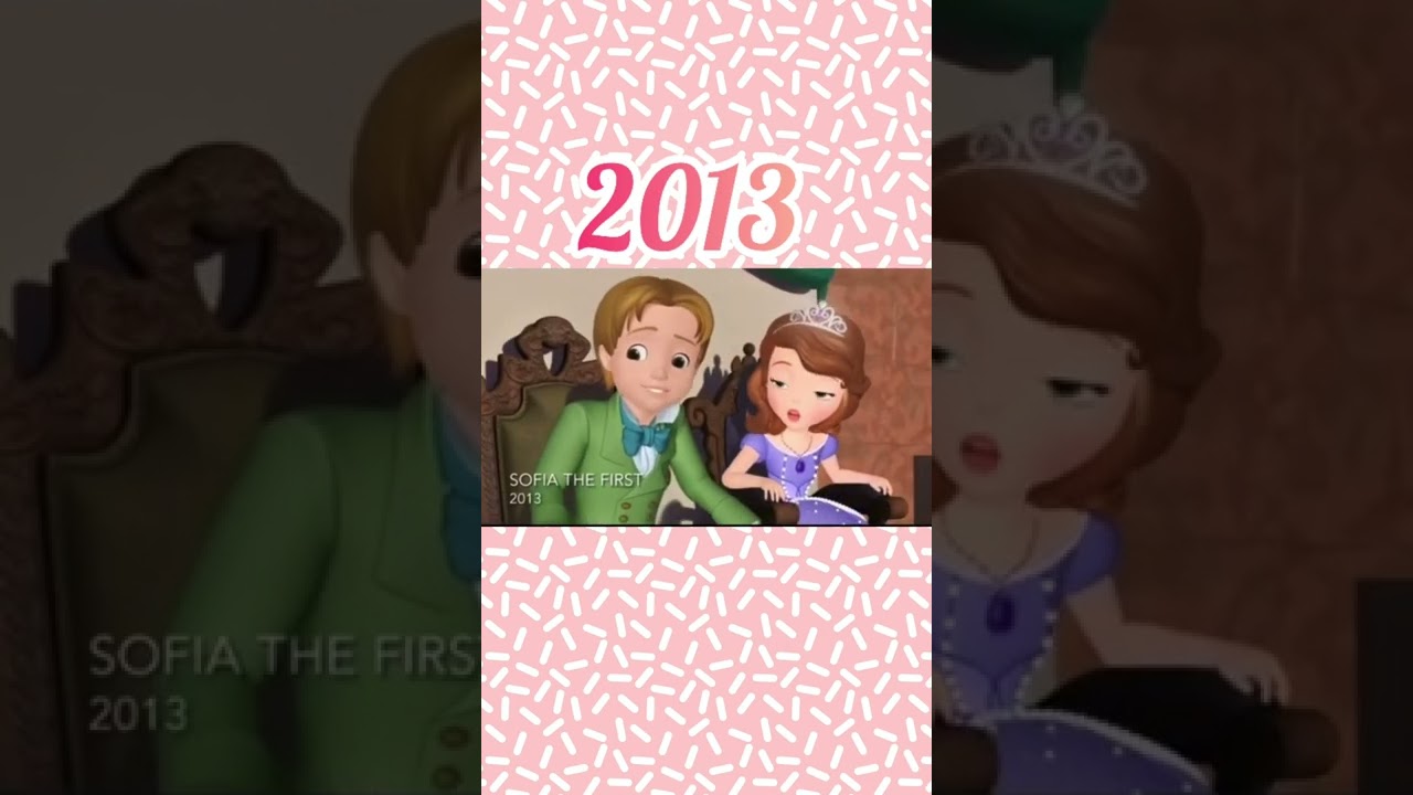 Sofia the first evolution from 2012 to 2022