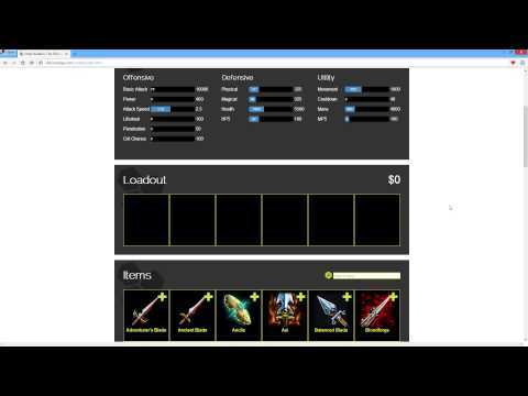 Smite Item Builder website (beta)