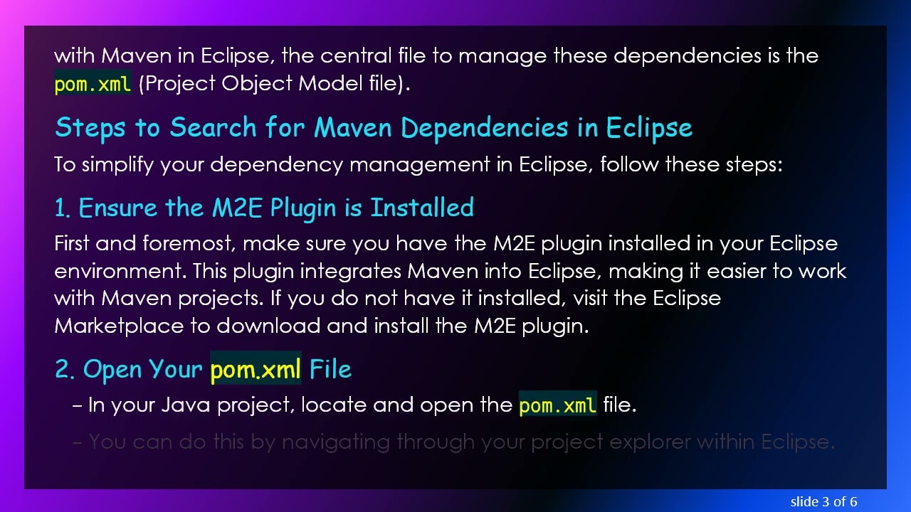Effortlessly Search for Maven Dependencies in Eclipse: A Developer's Guide