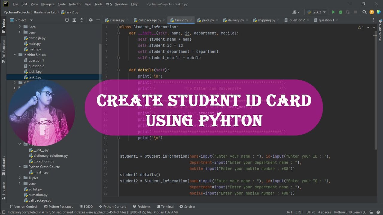 Create Student ID card using Python
