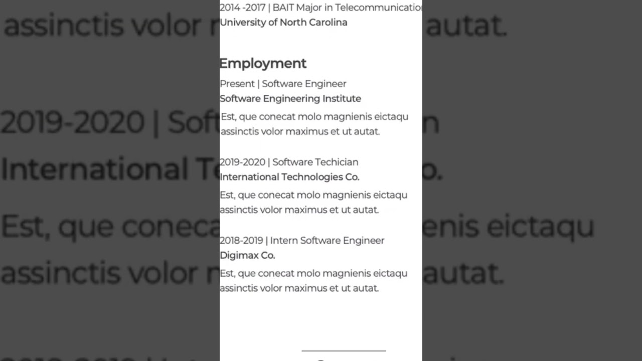Software Engineer Resume Template | Customizable in Word & Apple Pages#resume