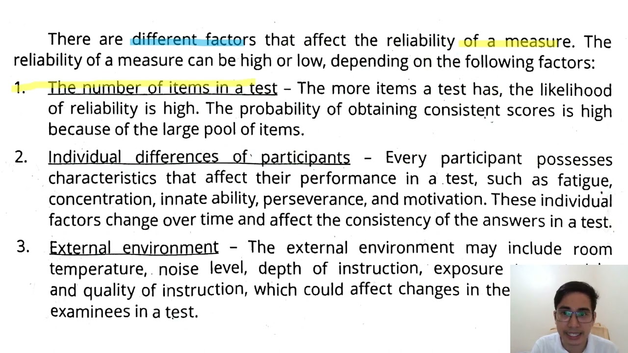 Lesson 6 Establishing Test Validity and Reliability