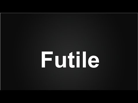 Futile Meaning in Urdu, How to Say Futile in English, Futile Meaning in Hindi